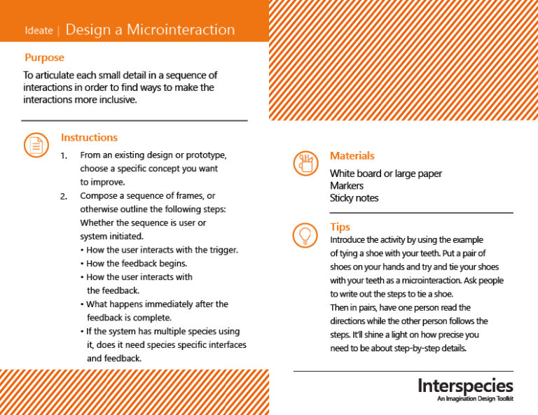 Interspecies Activity Cards – Interspecies Design