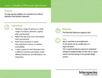 Interspecies Activity Cards – Interspecies Design