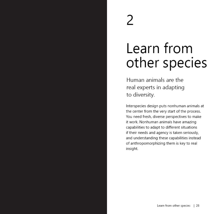 Interspecies Toolkit – Interspecies Design